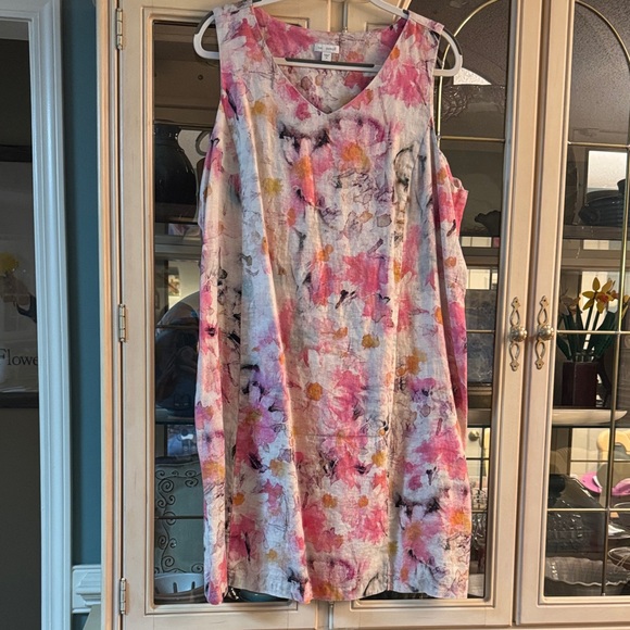 J. Jill | Dresses | J Jill Pure Jill Purple Pink And Orange Floral ...